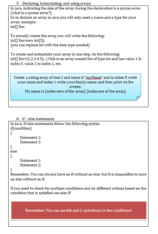 Solved 5- Declaring, instantiating, and using arrays In | Chegg.com