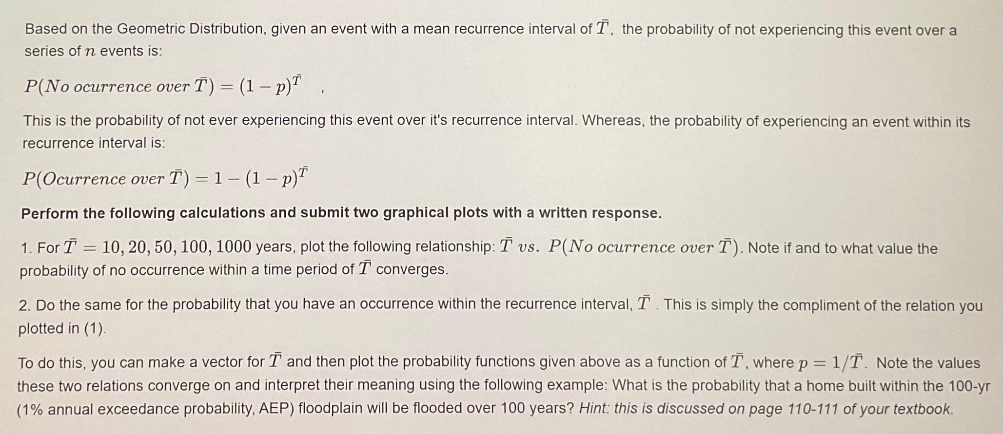 Solved Based on the Geometric Distribution, given an event | Chegg.com