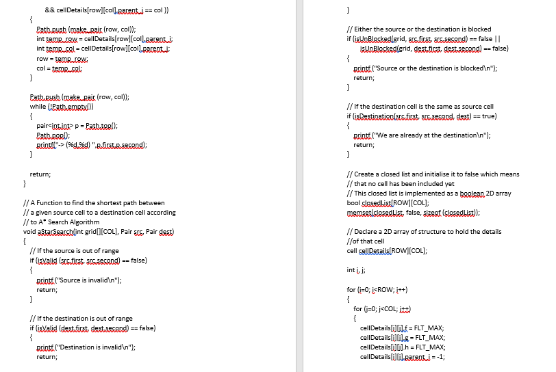 { "Explain the A* Search Algorithm Coding below" // A | Chegg.com