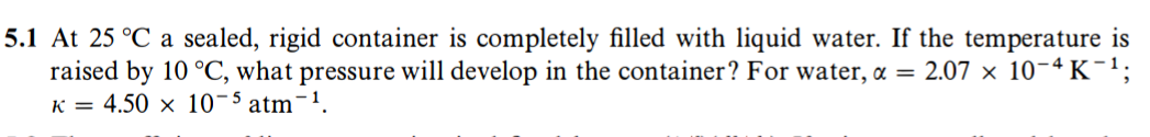 Solved At 25 °C a sealed, rigid container is completely | Chegg.com