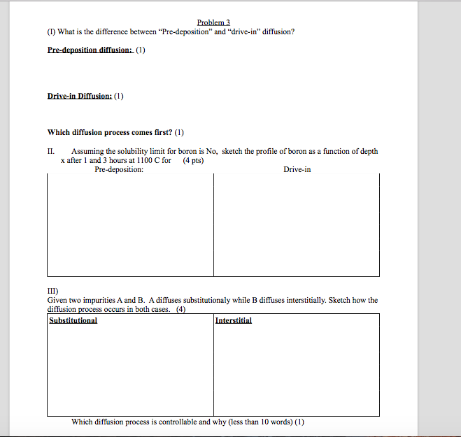Problem 3 (I) What is the difference between | Chegg.com