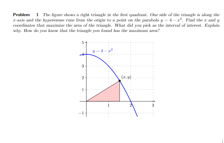 Solved Problem 1 The Figure Shows A Right Triangle In The Chegg