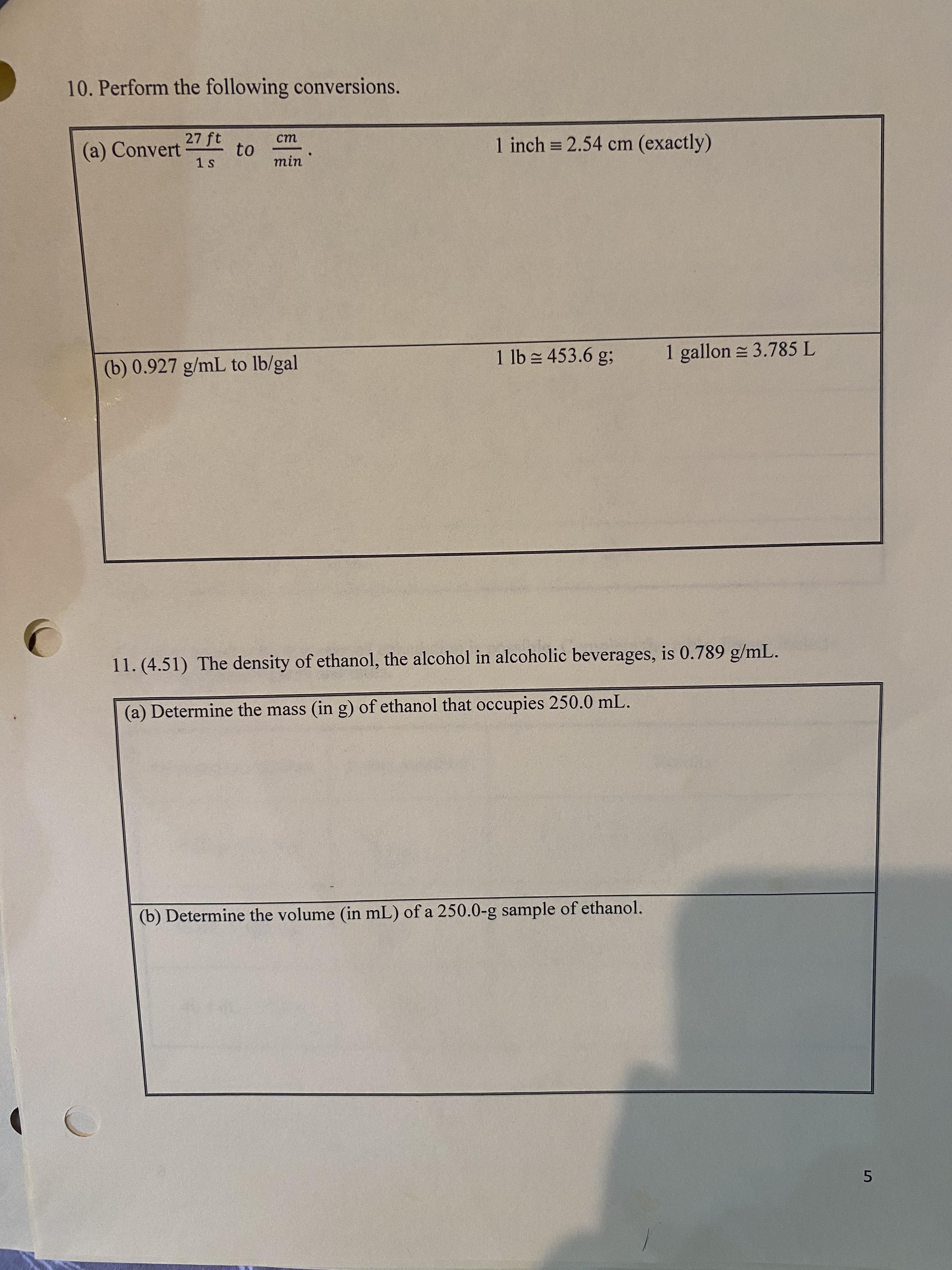 Solved 10. Perform the following conversions. (a) Convert 1 | Chegg.com