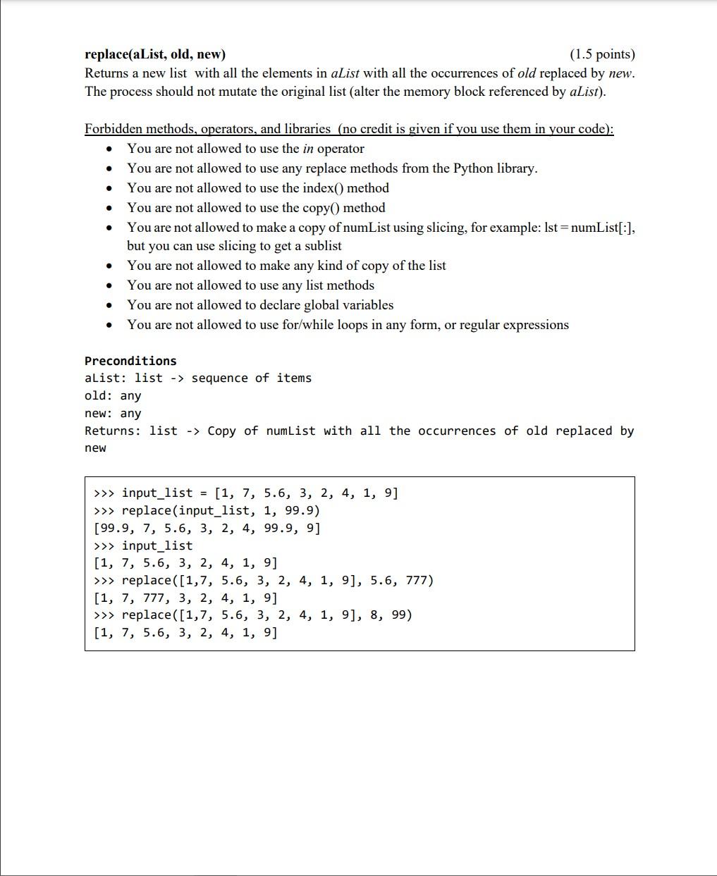Solved language is python, must use recursion, and the | Chegg.com