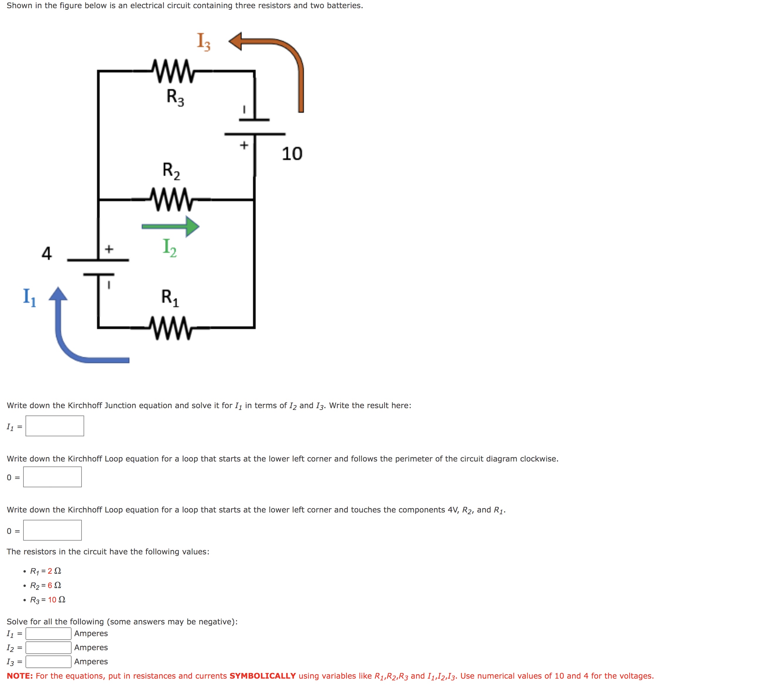 Solved For the junction equations think about which currents | Chegg.com