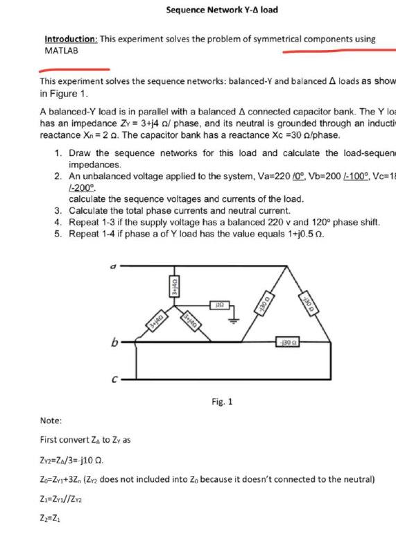 Solved Sequence Network Y-A load Introduction: This | Chegg.com