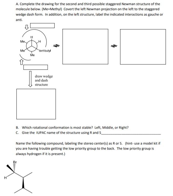 Solved Name the following structure using Rand S. Draw (15, | Chegg.com