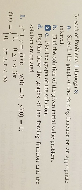 Solved In each of Problems 1 through 8: a. Sketch the graph | Chegg.com