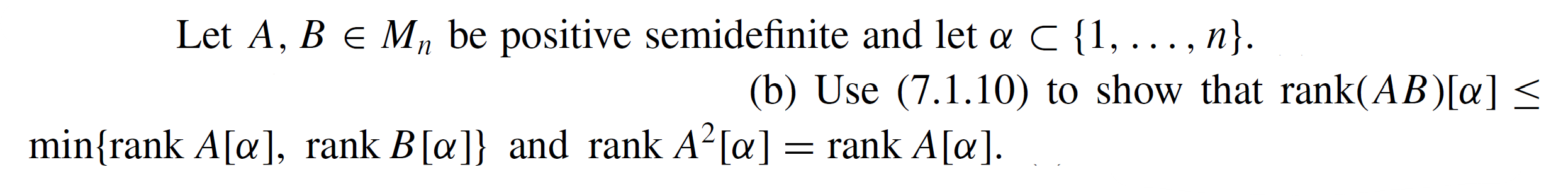 Solved Observation 7 1 10 Every Positive Semidefinite