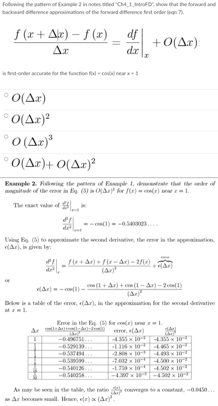 Solved Following the pattern of Example 2 ﻿in notes titled | Chegg.com