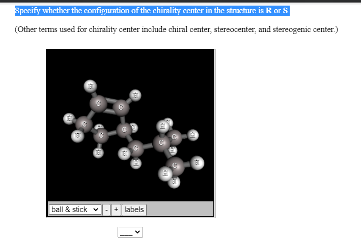 Solved Specify whether the configuration of the chirality | Chegg.com