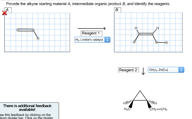 Solved Provide the alkyne starting material A, intermediate | Chegg.com