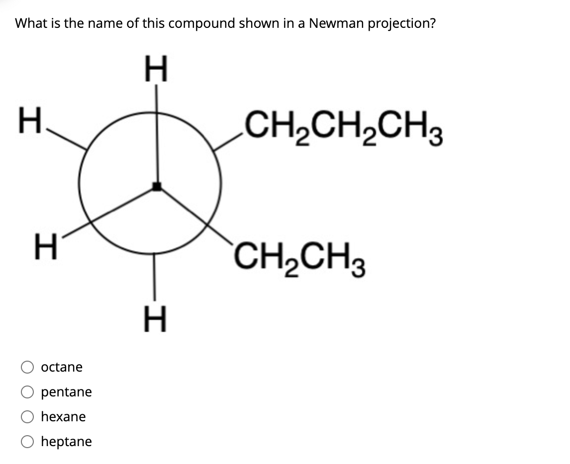 Solved What is the name of this compound shown in a Newman | Chegg.com