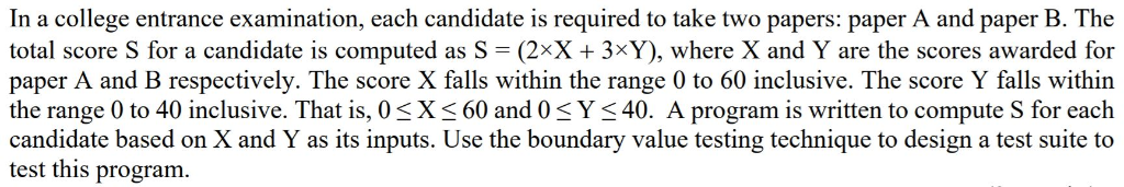 Solved In a college entrance examination, each candidate is | Chegg.com