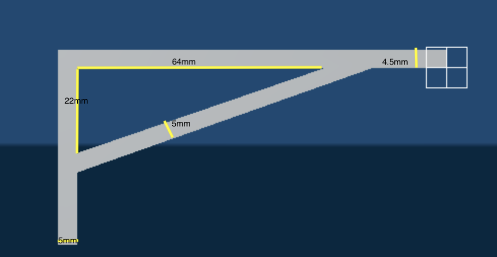 calculate the stresses in this bracket, the value of | Chegg.com
