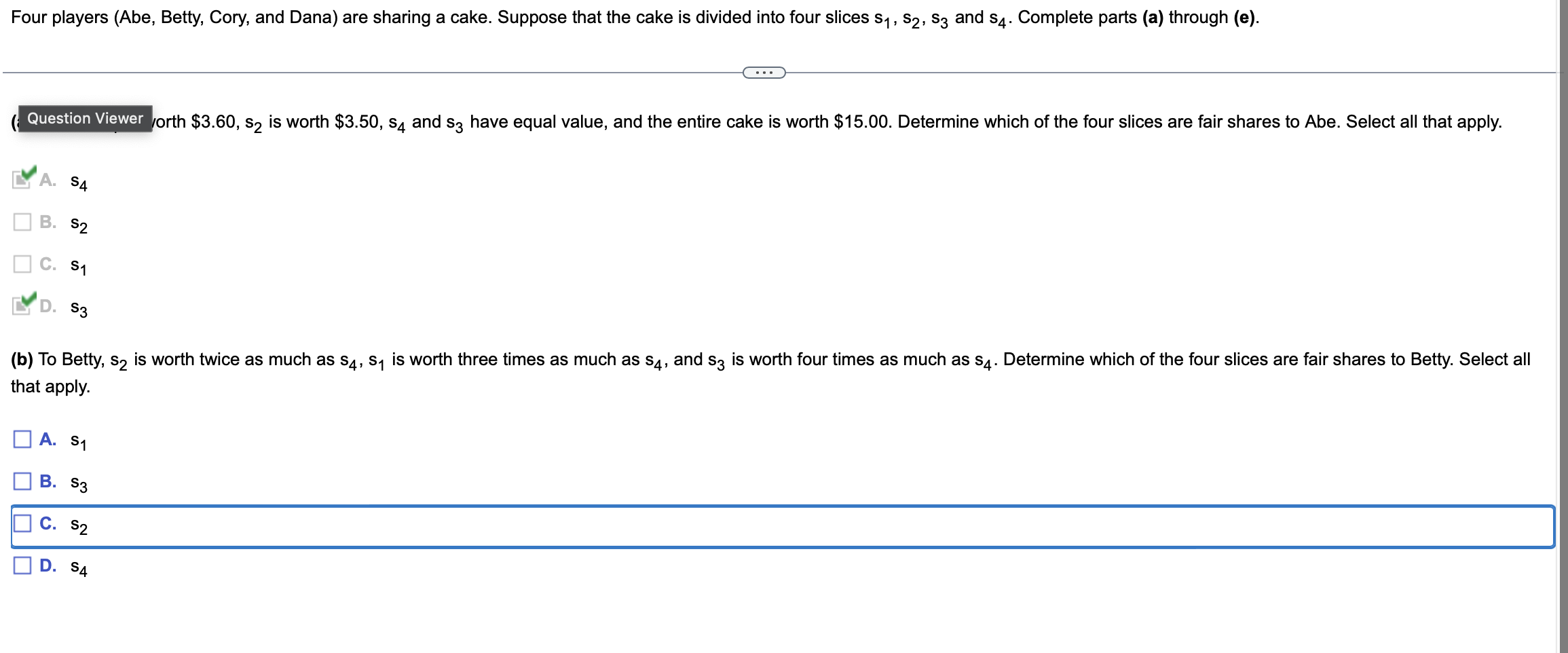 Solved Four players (Abe, ﻿Betty, Cory, and Dana) ﻿are | Chegg.com