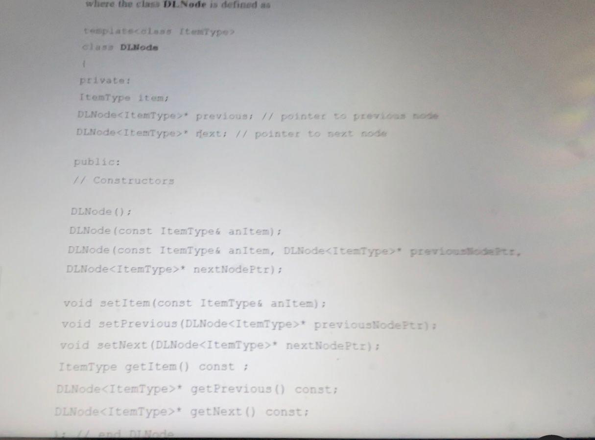 Solved In Project4, you used a doubly linked list to | Chegg.com