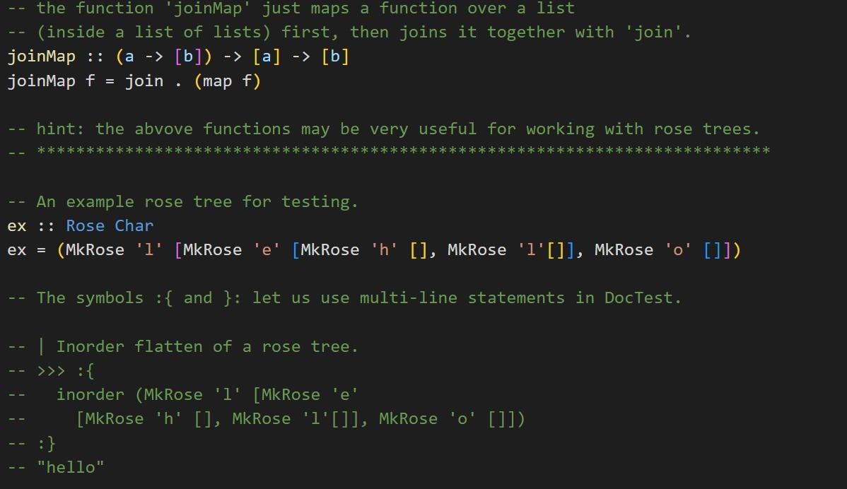 - the function 'joinMap' just maps a function over a | Chegg.com