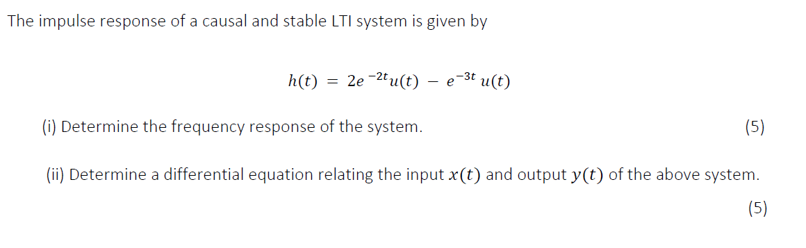 Solved The impulse response of a causal and stable LTI | Chegg.com