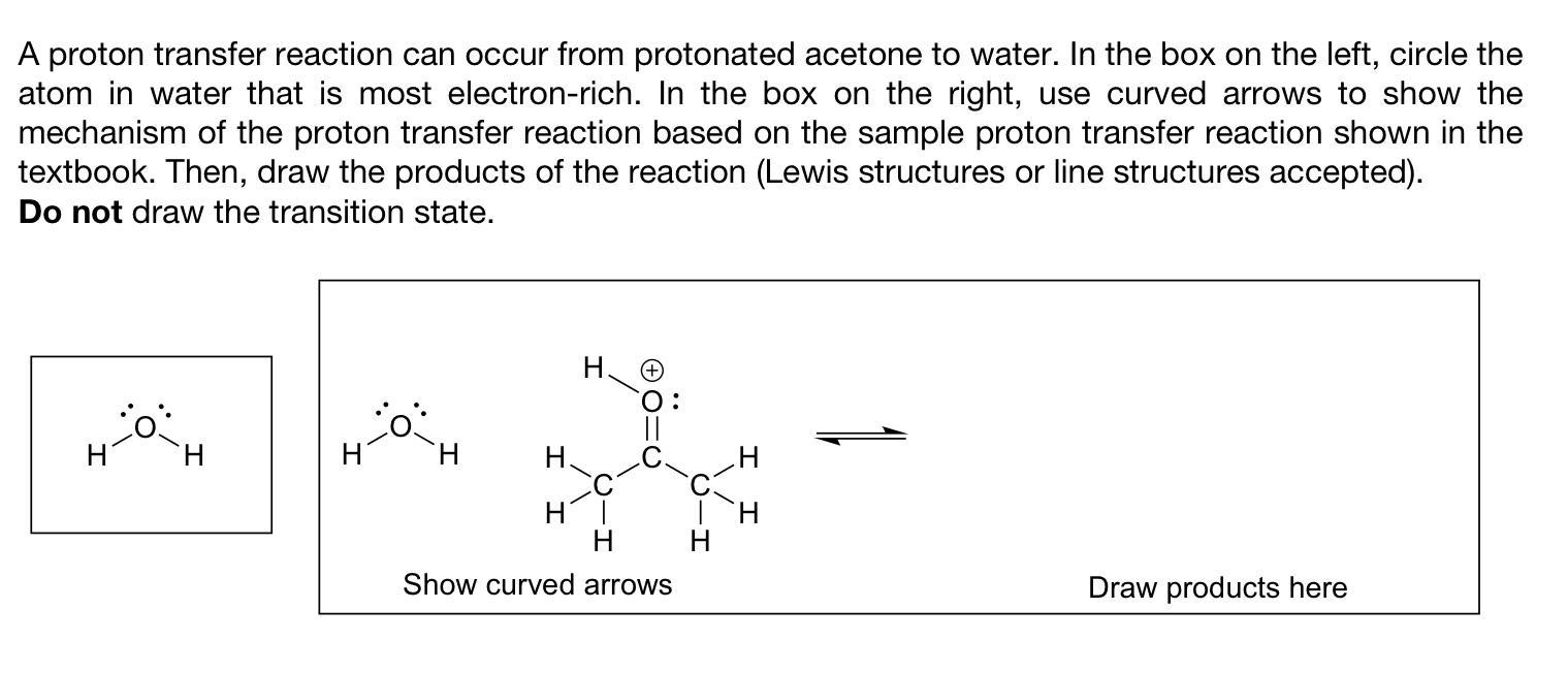 Solved A proton transfer reaction can occur from protonated | Chegg.com