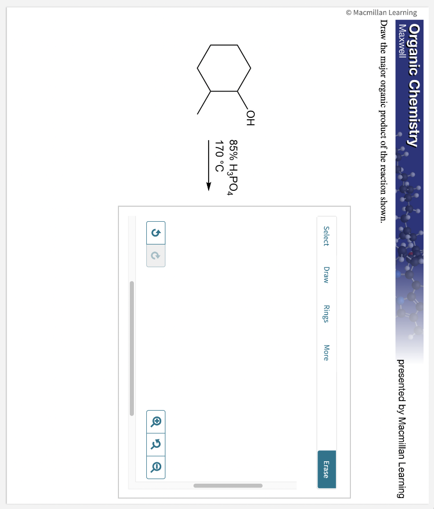 Solved presented by Macmillan Learning Draw the major | Chegg.com