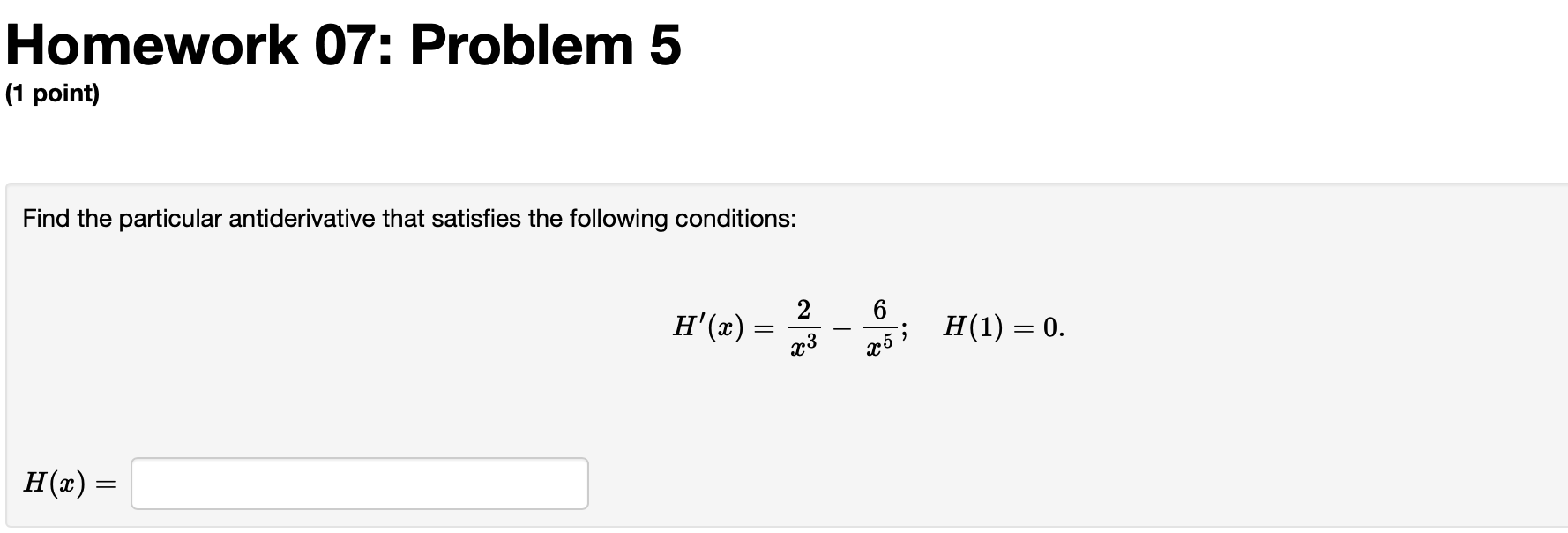 Solved Homework 07: Problem 4 (1 point) Find the particular | Chegg.com