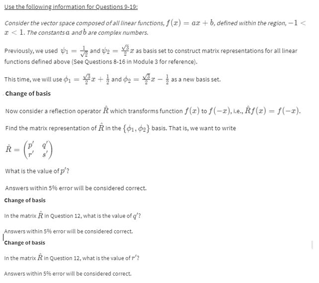 Solved Use the following information for Questions 9-19: | Chegg.com