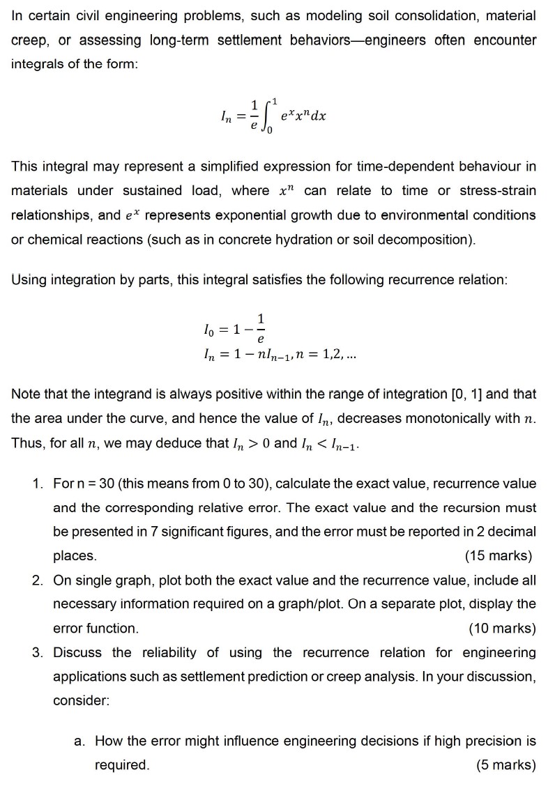 Solved In ﻿certain civil engineering problems, such as | Chegg.com