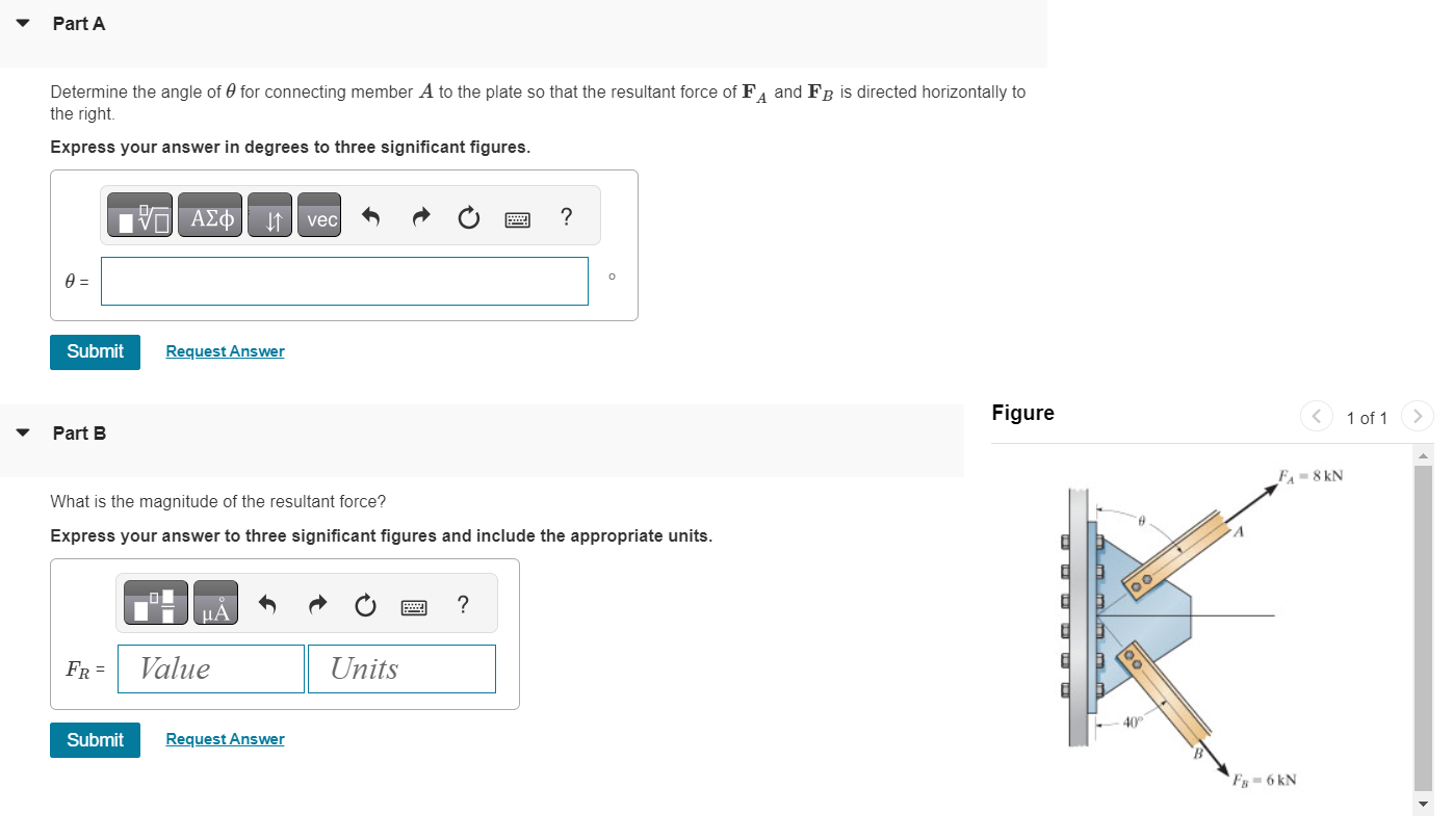 Solved Determine the angle of θ for connecting member A to | Chegg.com