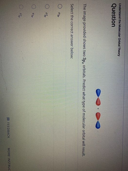 Solved Understand The Molecular Orbital Theory Question The
