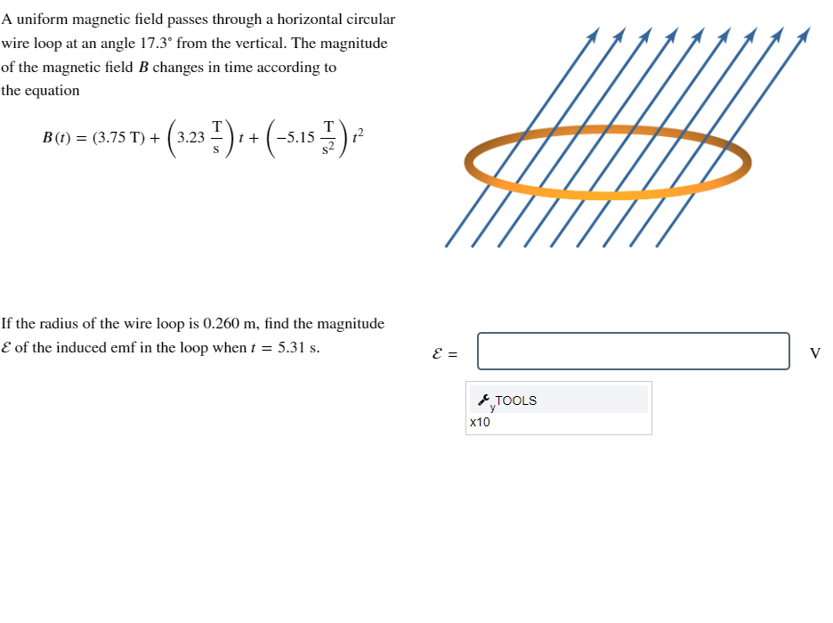 Solved A uniform magnetic field passes through a horizontal | Chegg.com