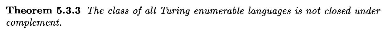 Solved Theorem 5.3.3 The class of all Turing enumerable | Chegg.com
