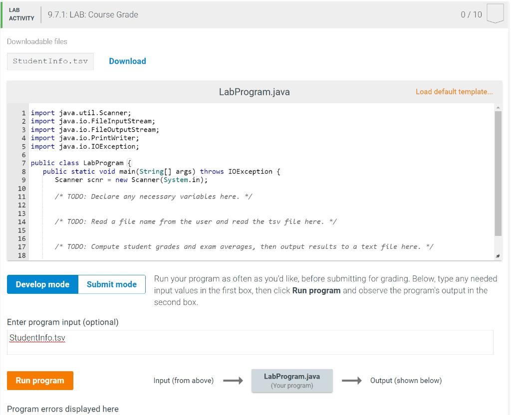 Solved 9 7 Lab Course Grade Write A Program That Reads The