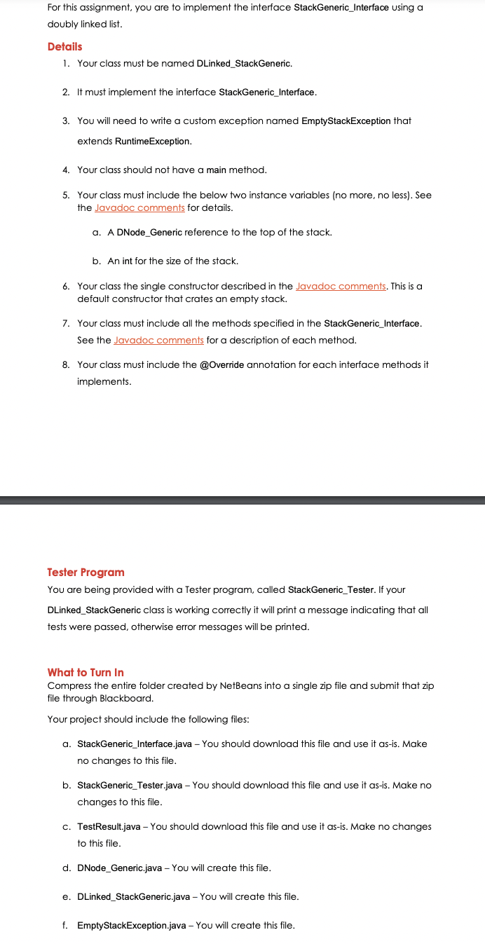 Solved Interface And Tester Included In Java A 3659
