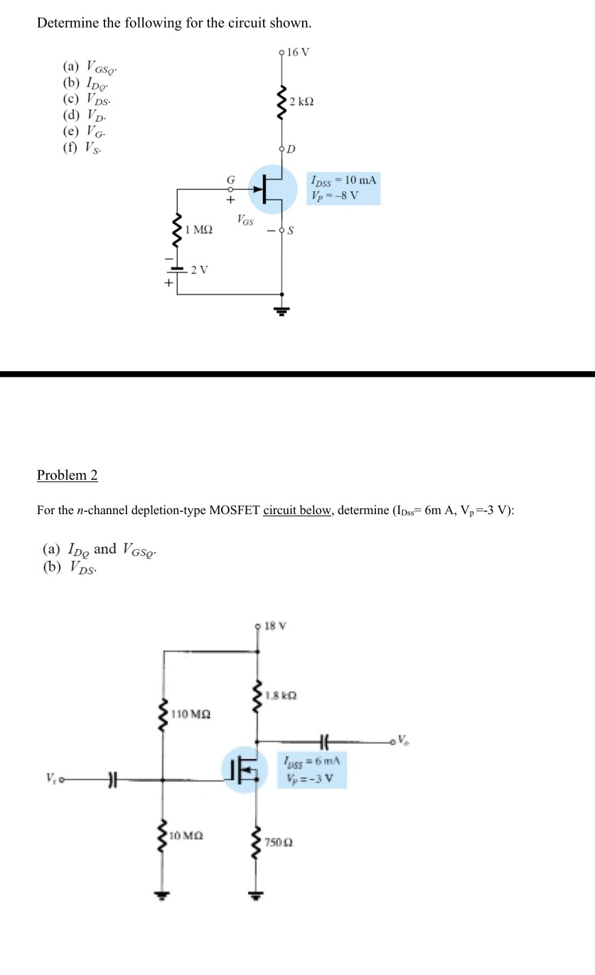 Solved Determine the following for the circuit shown. 916 V | Chegg.com