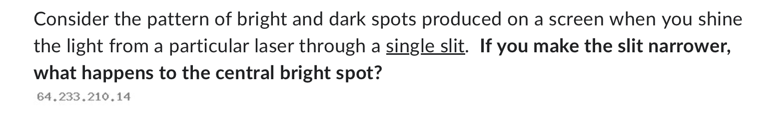 Solved Consider the pattern of bright and dark spots | Chegg.com