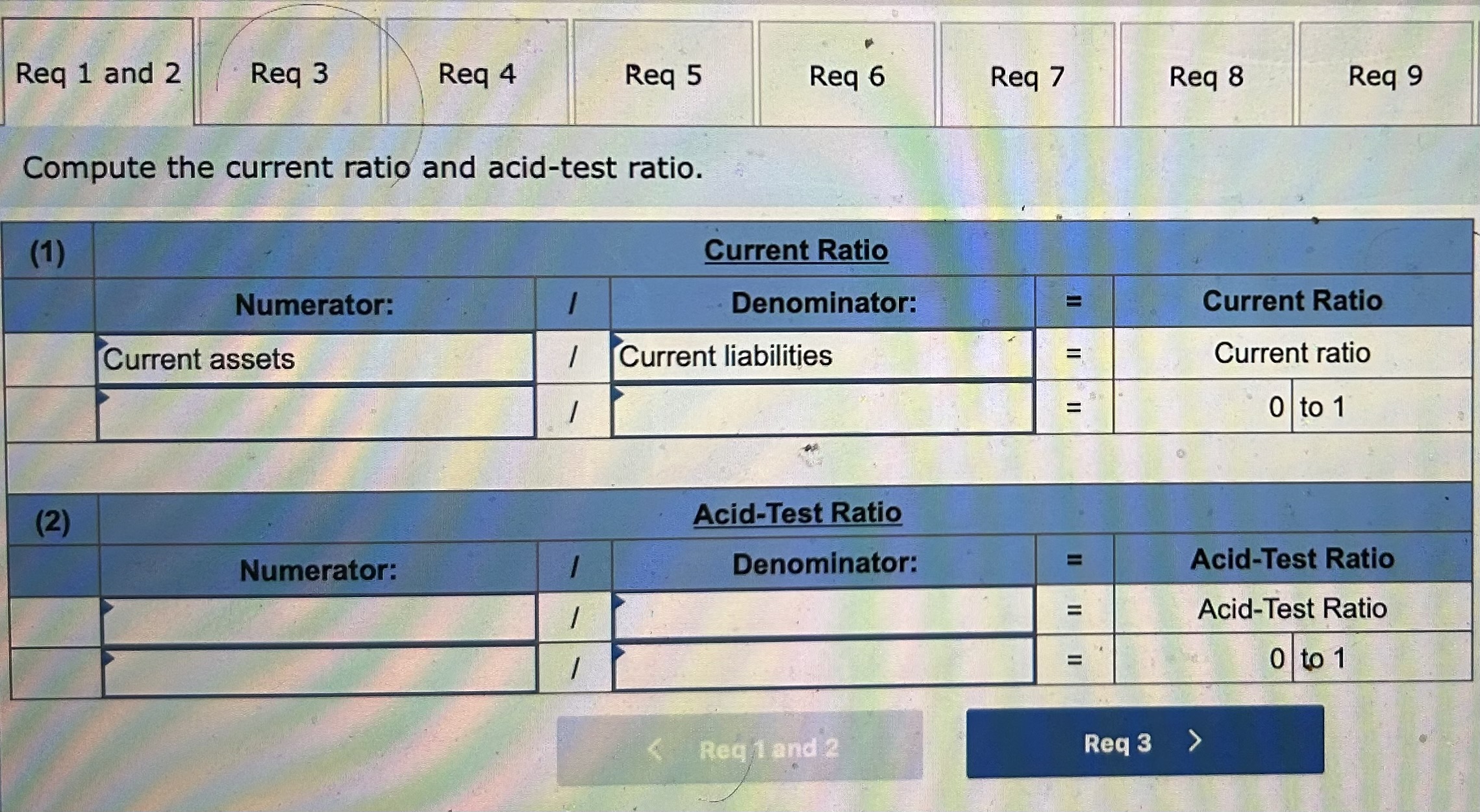 Compute the current ratio and acid-test ratio.Compute | Chegg.com