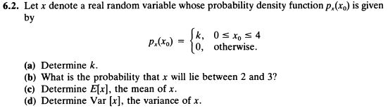 Solved 5.2. Let x denote a real random variable whose | Chegg.com