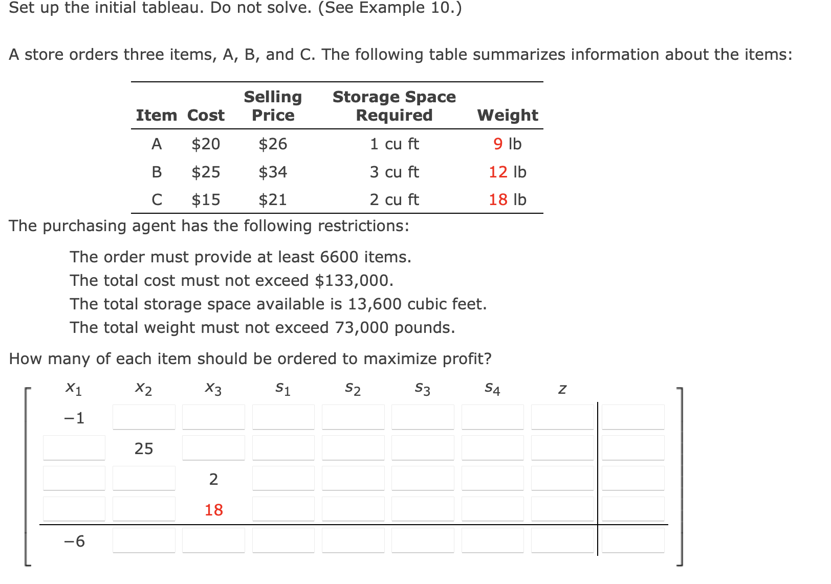 Solved Set Up The Initial Tableau Do Not Solve See 