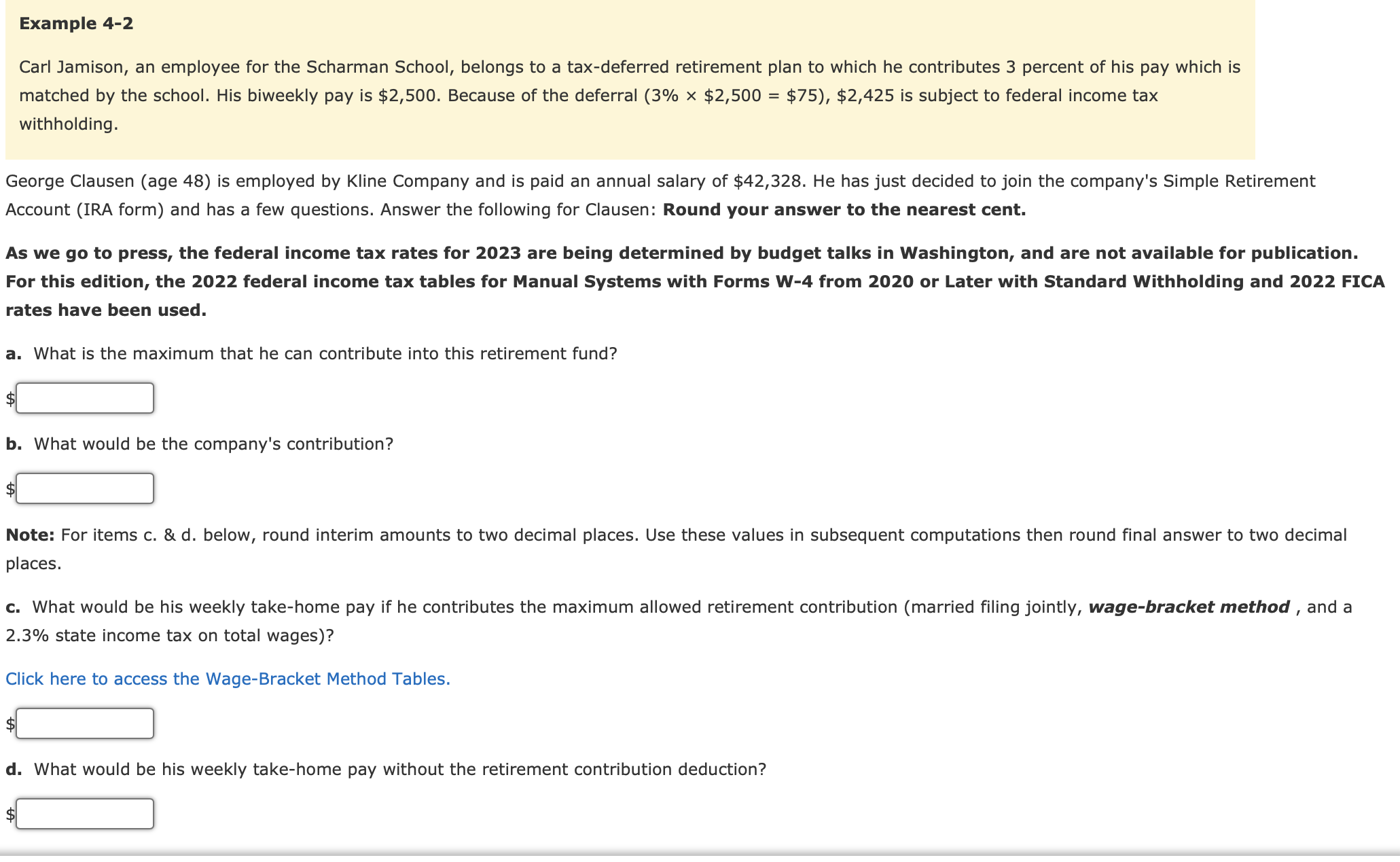 Solved Carl Jamison, an employee for the Scharman School, | Chegg.com