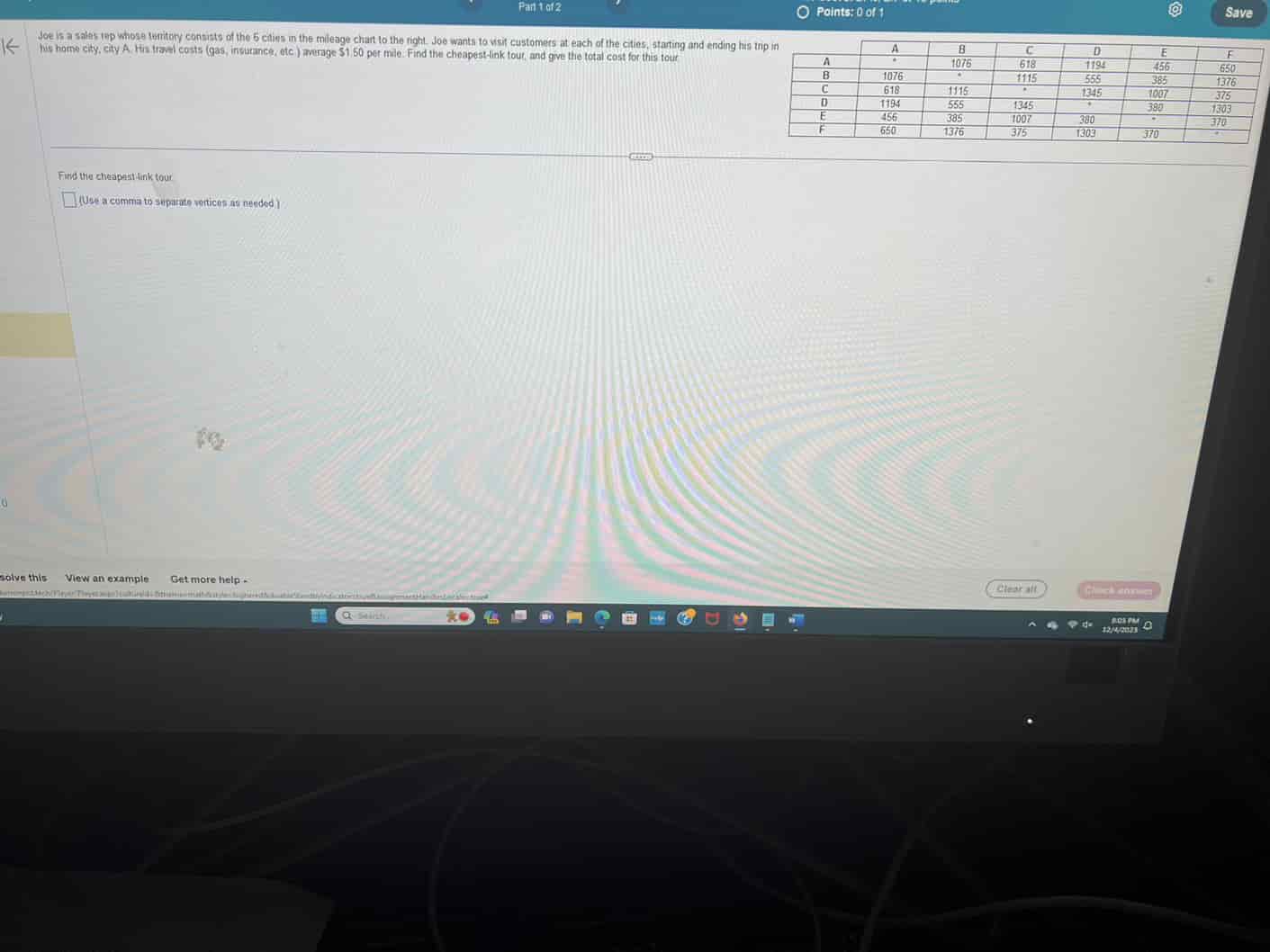 Solved his home city, cty A. His trasel costs (gas, | Chegg.com