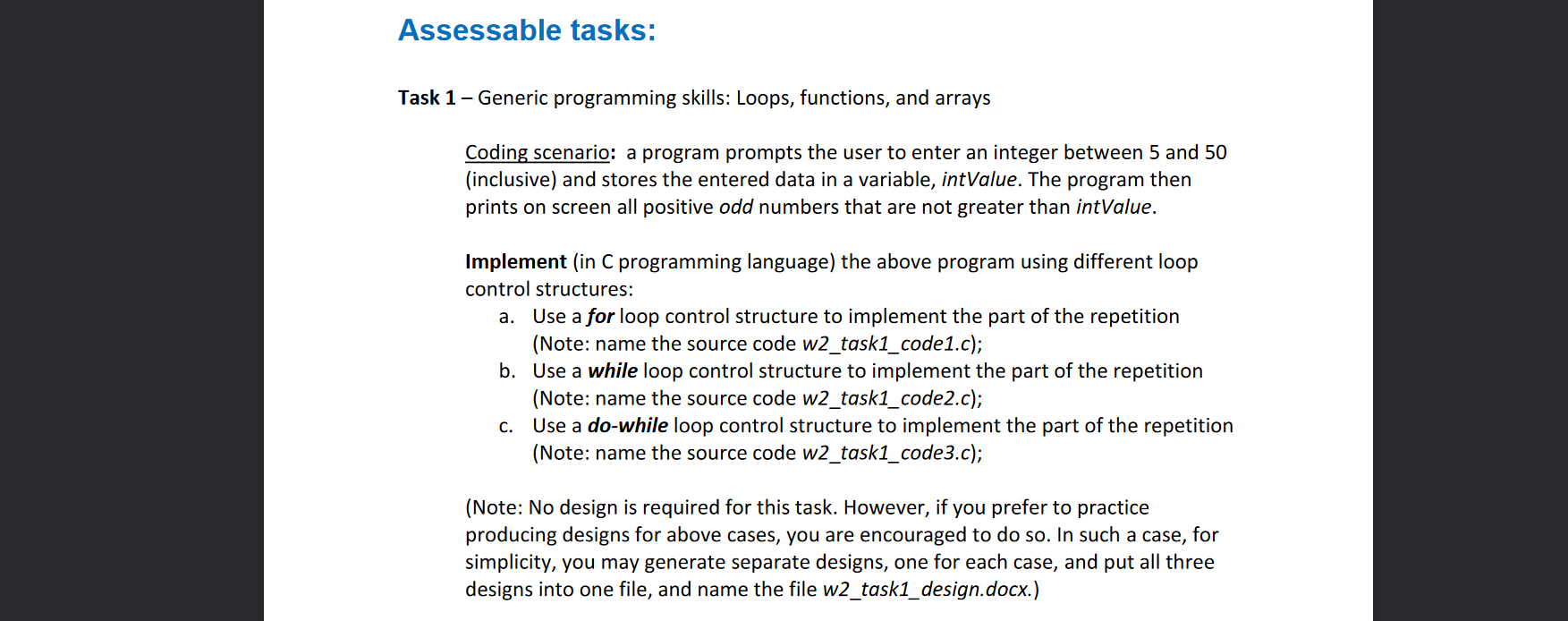 Solved Assessable tasks: Task 1 - Generic programming | Chegg.com