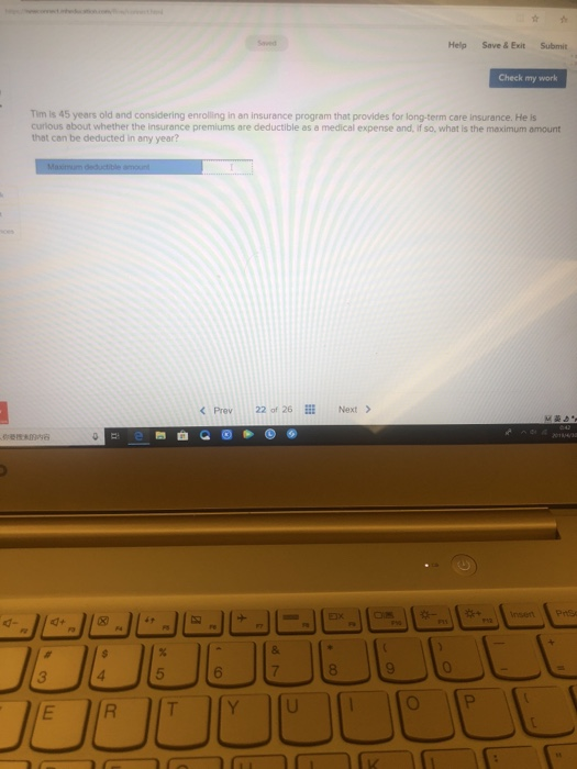 Solved Help Save & Exit Submit Check my work Tim is 45 years | Chegg.com