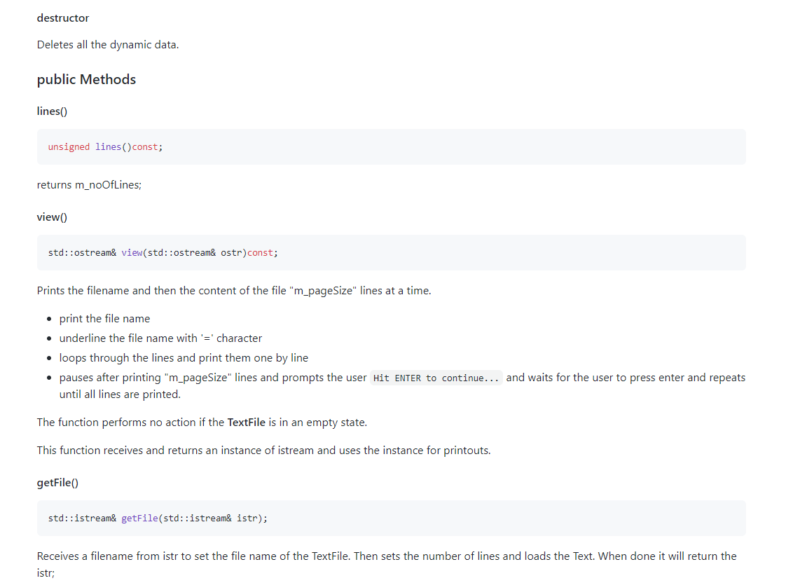 Solved LAB (50%) TextFile module Your task for this lab is | Chegg.com