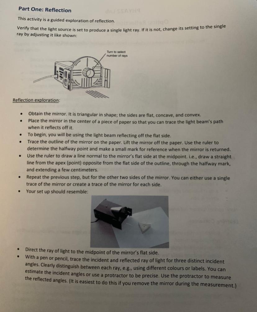 Solved Part One: Reflection This activity is a guided | Chegg.com