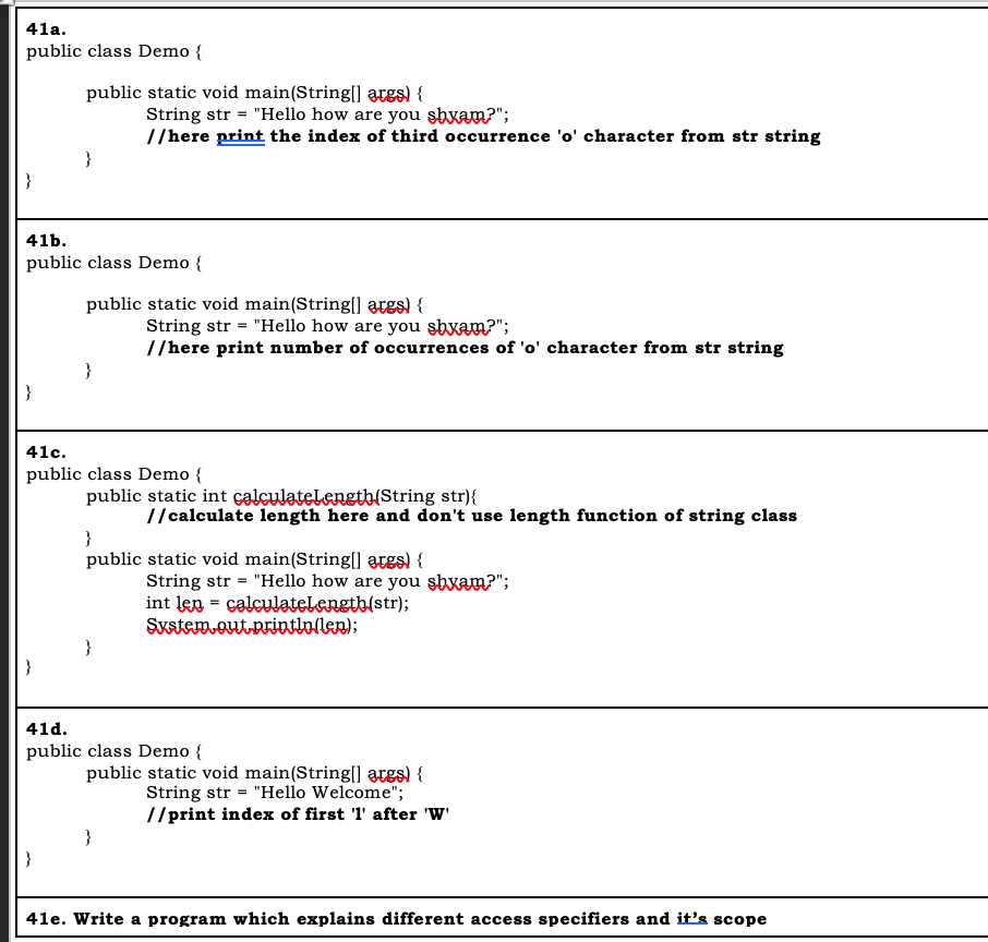 Solved 41a. public class Demo { public static void | Chegg.com
