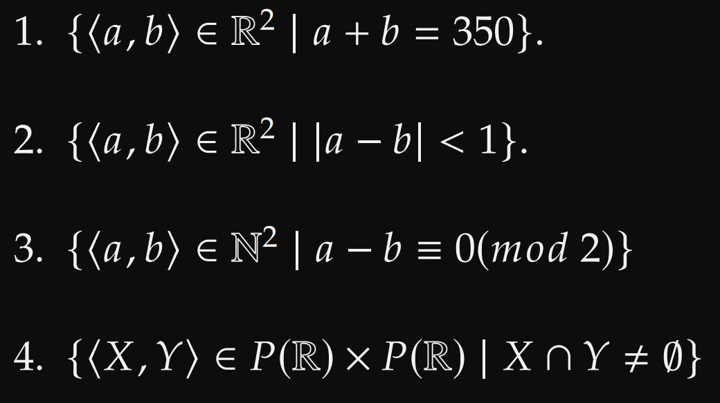 Solved Problem 4. For each of the following relation check | Chegg.com