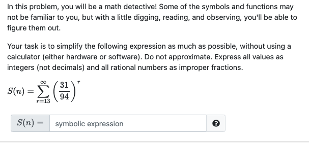 Solved In this problem, you will be a math detective! Some | Chegg.com