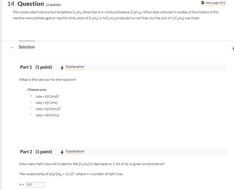 Solved 4 Question (2 points) The unsaturated hydrocarbon | Chegg.com