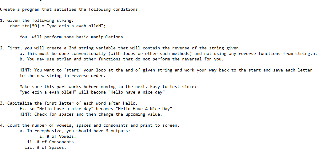 Solved In the programming language C...write a code that | Chegg.com